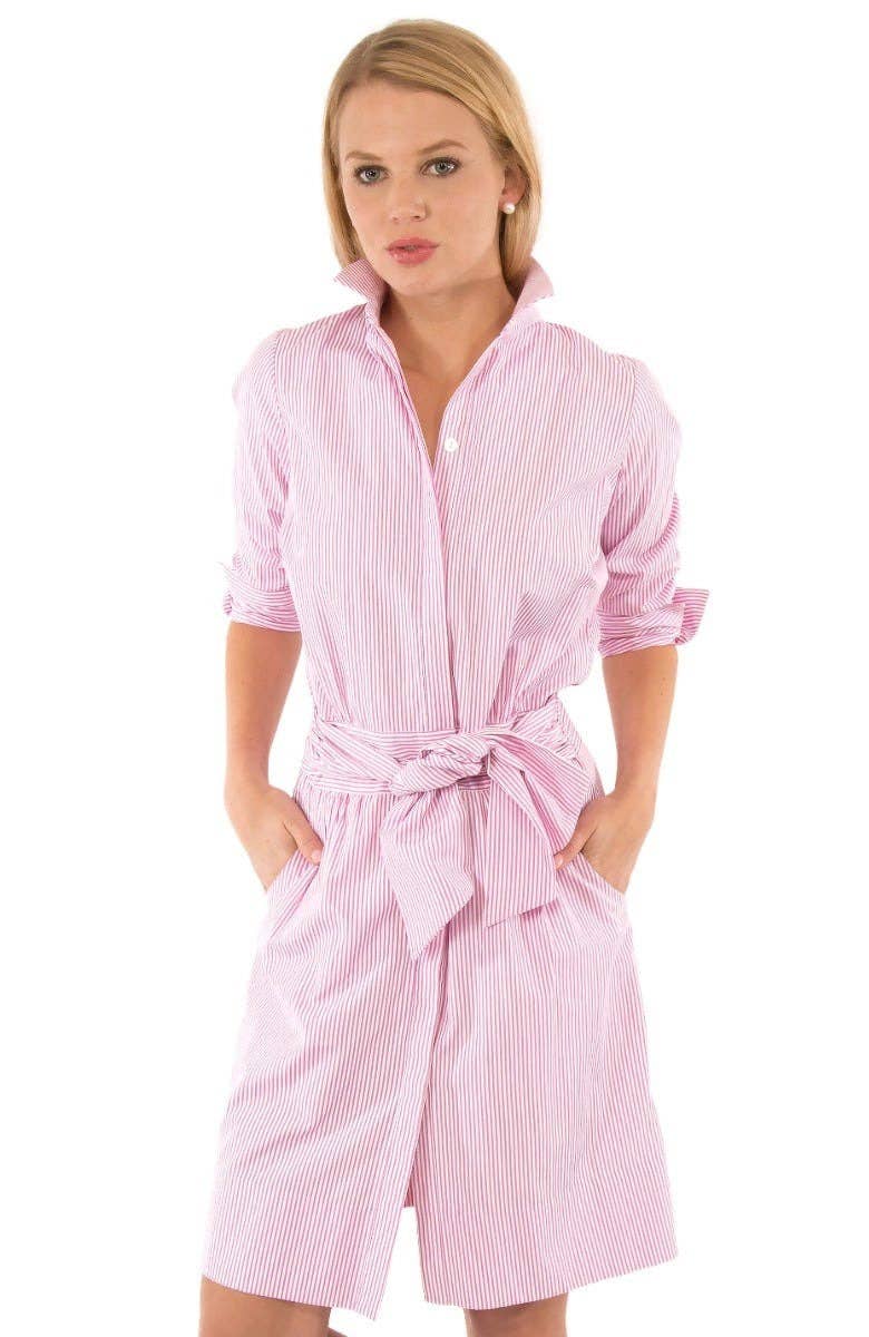 Wash & Wear Breezy Blouson Dress - Stripe – Barlow and Browning