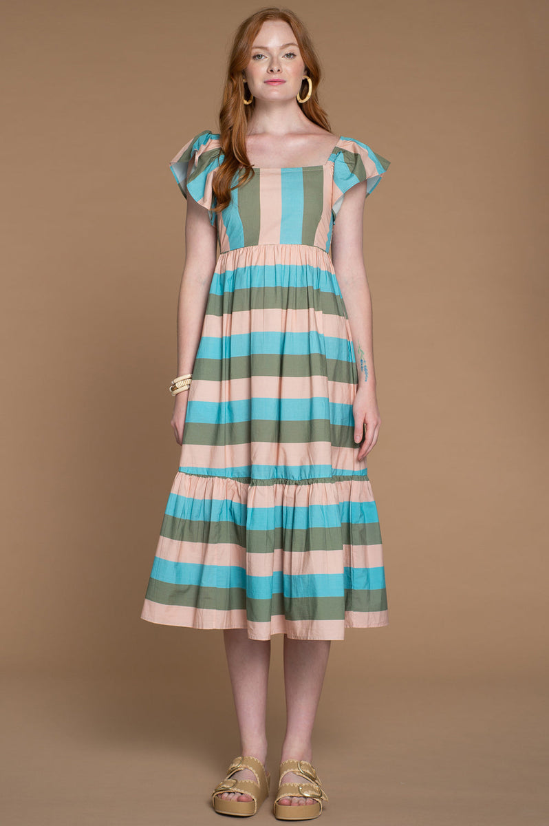 Brooke Dress in Julep Stripe – Barlow and Browning