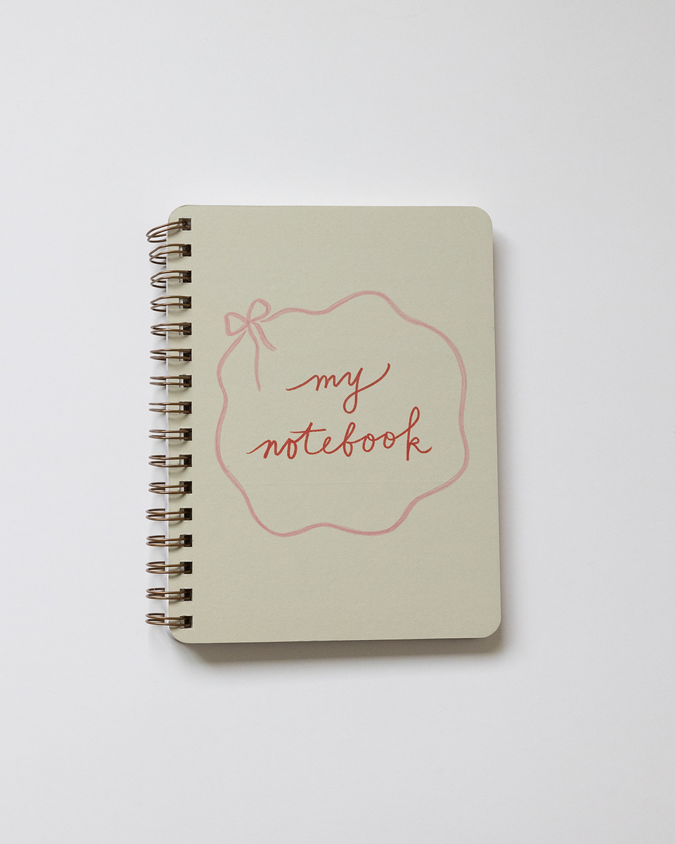 Pink Bow Spiral Notebook – Barlow and Browning