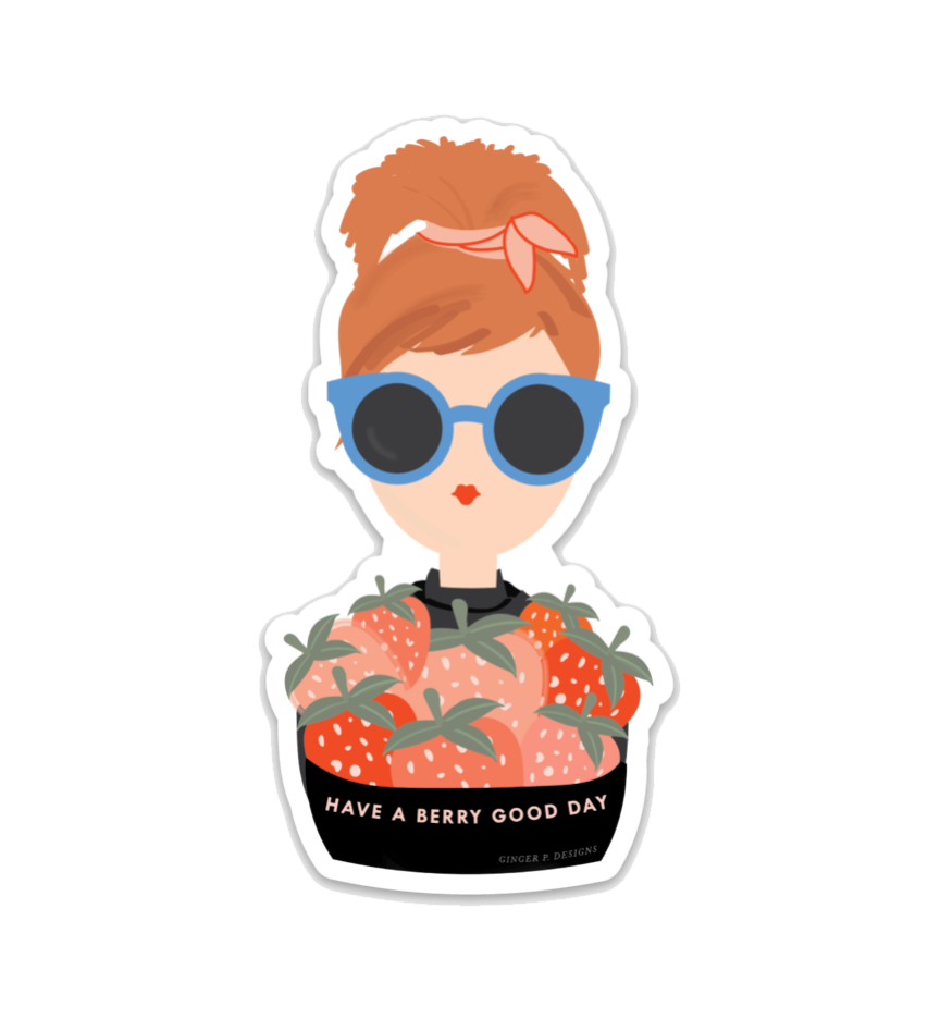 Berry Good Day Vinyl Sticker – Barlow and Browning