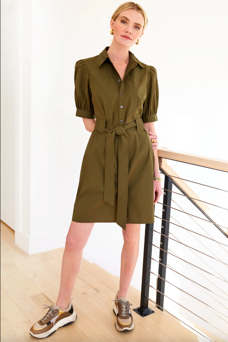 Piper Dress by Finley in Olive Weathercloth or Camel Corduroy – Barlow ...