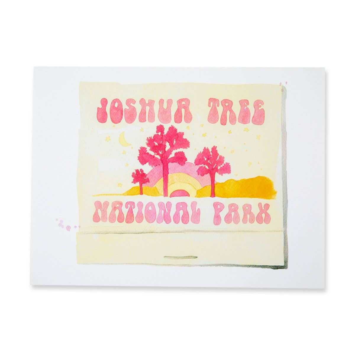 Joshua Tree Matchbook Watercolor Print – Barlow and Browning